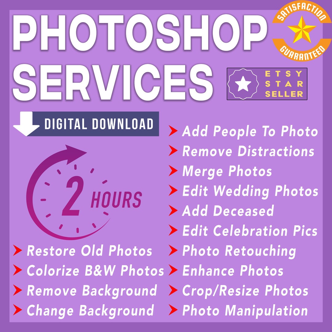 Photoshop Service Add Person, Remove Person or Objects From Photo, Merge Photos Change ...