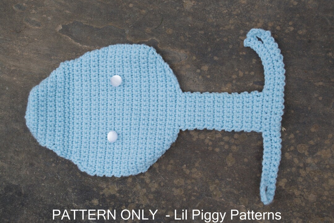 DIGITAL DOWNLOAD PDF Guinea Pig Crochet Pattern Decorative Diaper Style ...