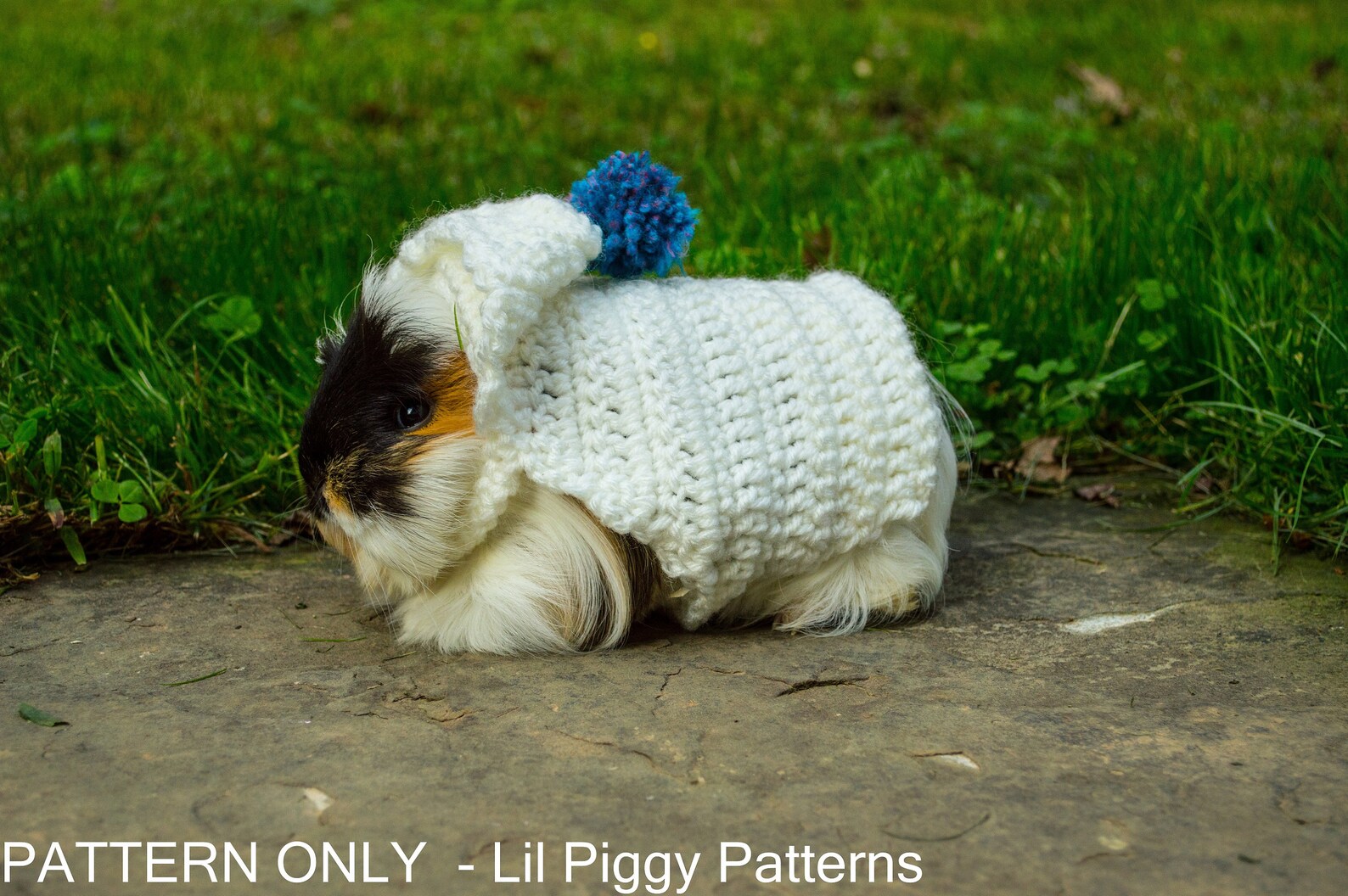 Guinea Pig Pattern Hoodie Sweater Crochet DIGITAL DOWNLOAD PDF Small ...