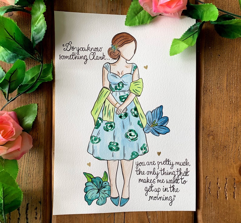 A5 Me before you / Me before you art / Me before you painting | Etsy