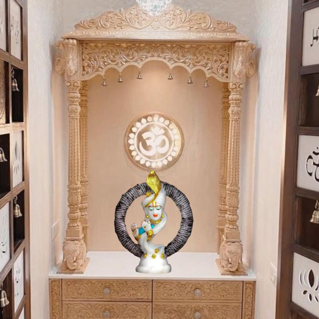 Lord Krishna Statue,28 Cm Ivory Look Antique Finish Krishna Statue ...