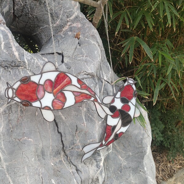 Stained Glass Koi Fish - Etsy