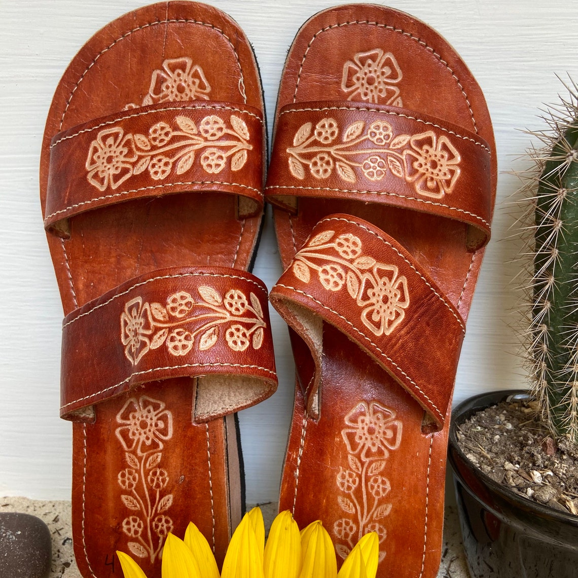 Beach Mexican Sandals. Mexican Huarache. Mexican Artisanal | Etsy