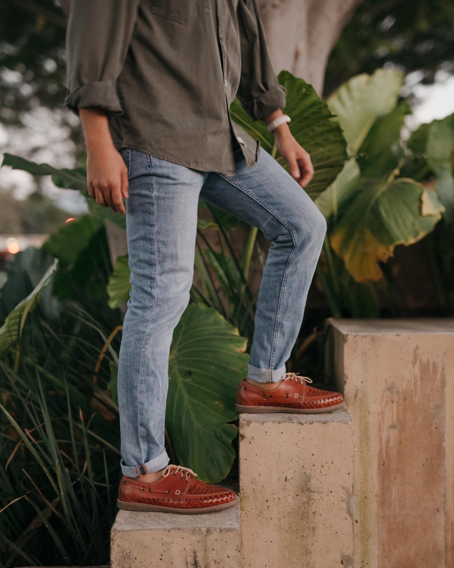 Handmade Leather Shoes for Men – Modern Lace-up Huaraches, Tan Color ...
