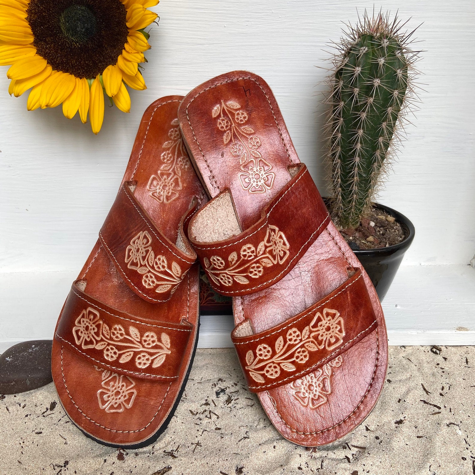 Beach Mexican Sandals. Mexican Huarache. Mexican Artisanal | Etsy