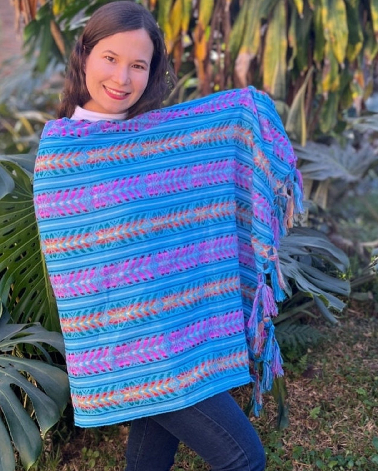 Traditional Mexican Rebozo. Fashion Rebozo. Lightweight Mexican Shawl ...