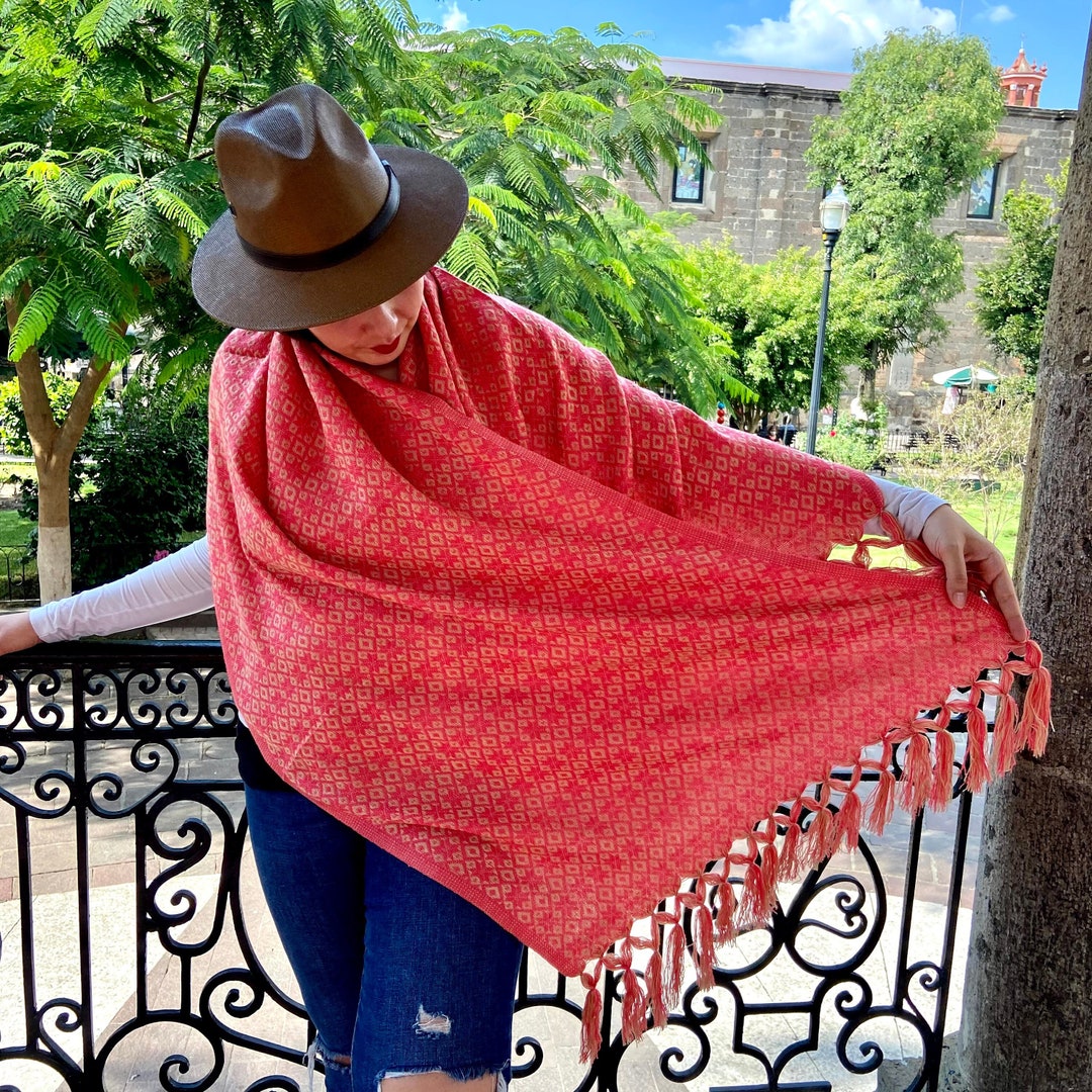 Traditional Silk Mexican Rebozo. Fashion Rebozo. Lightweight Solid ...