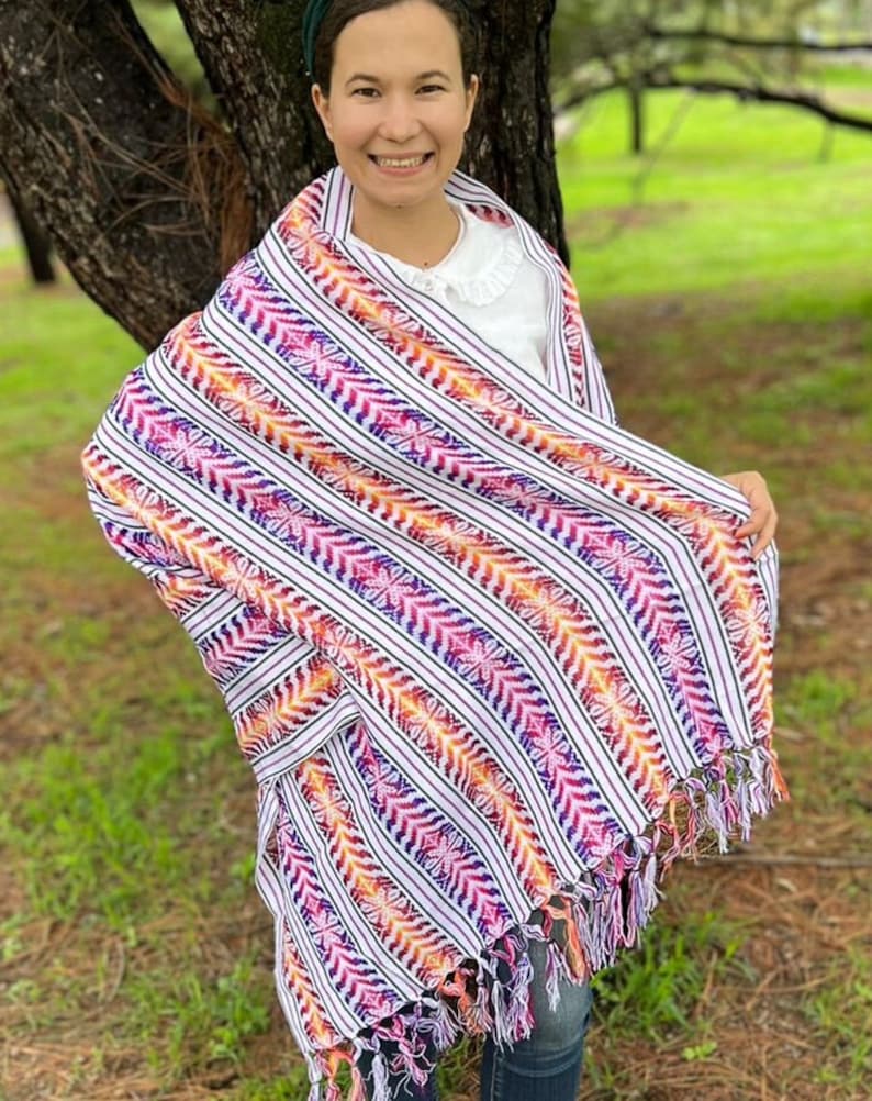 Traditional Mexican Rebozo. Fashion Rebozo. Lightweight Mexican Shawl ...