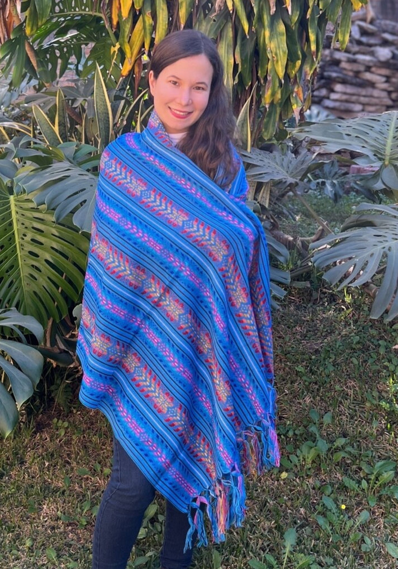 Traditional Mexican Rebozo. Fashion Rebozo. Lightweight Mexican Shawl ...