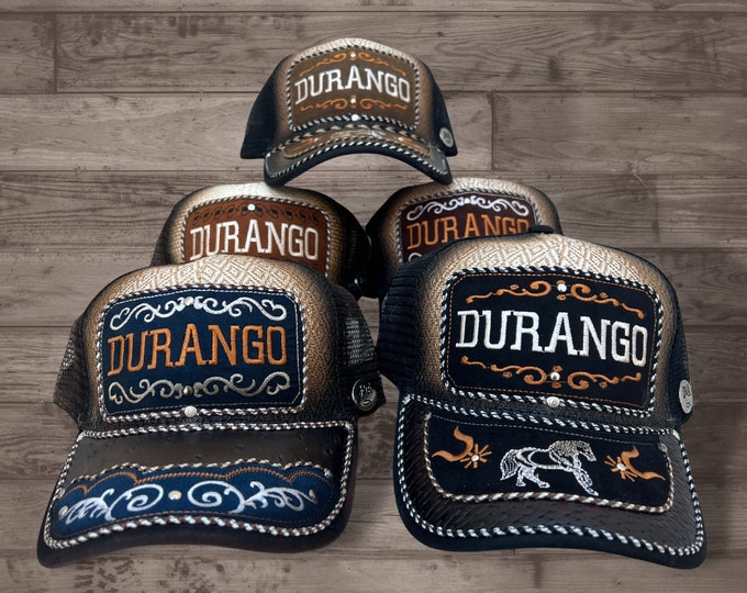 DURANGO MEXICAN Cowboy CAP, Mexican Gifts, Mexican Art, Cowgirl Trucker ...