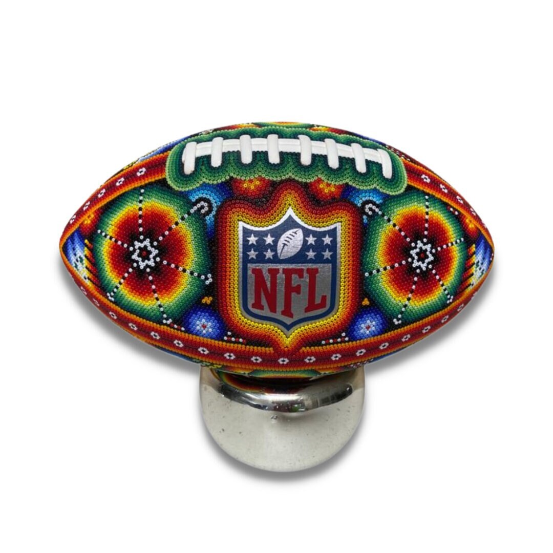 Wilson NFL Duke BALL FOOTBALL Lined With Beads With Huichol - Etsy