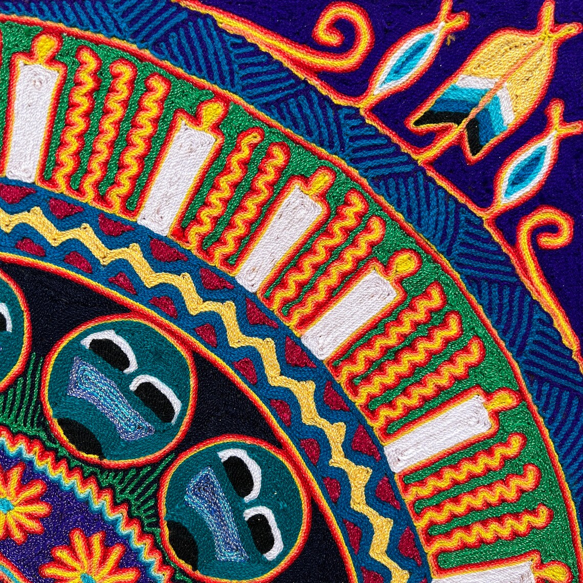 Mexican Huichol Art Picture to Wall Decoration. Huichol - Etsy
