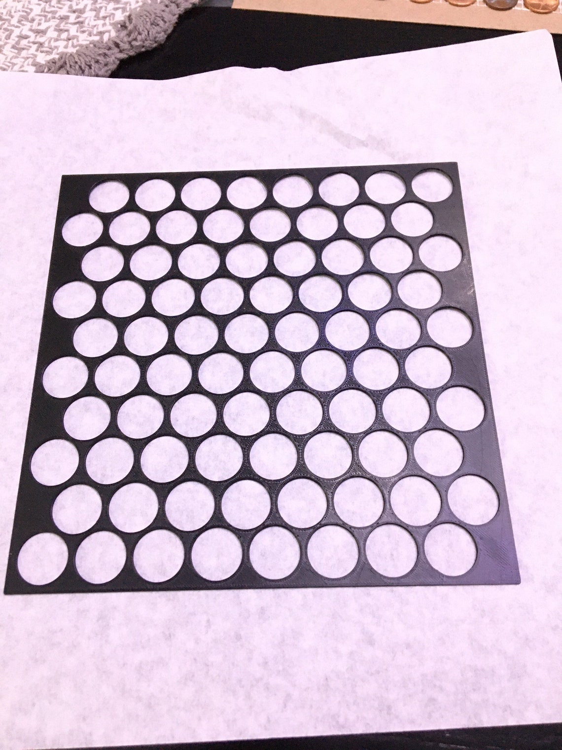 Penny Tile Template Jig Real Coins Make Your Own Mosaic Tile Sheets USA ...
