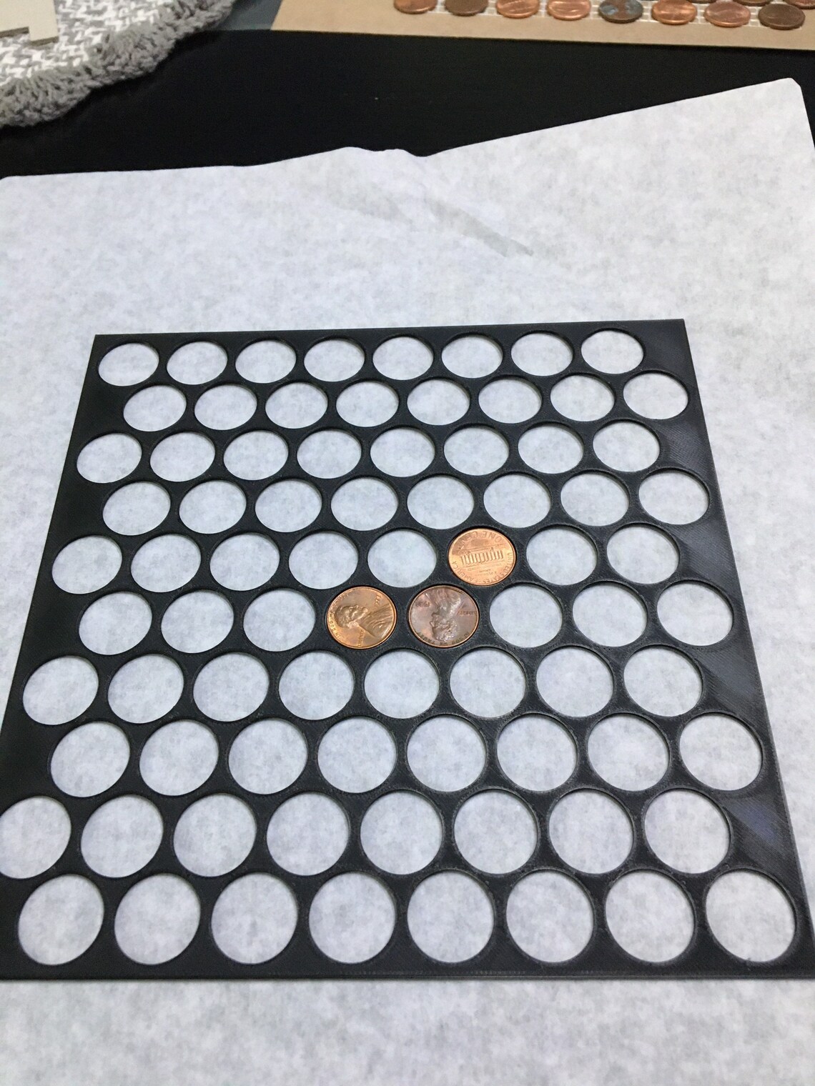 Penny Tile Template Jig Real Coins Make Your Own Mosaic Tile - Etsy