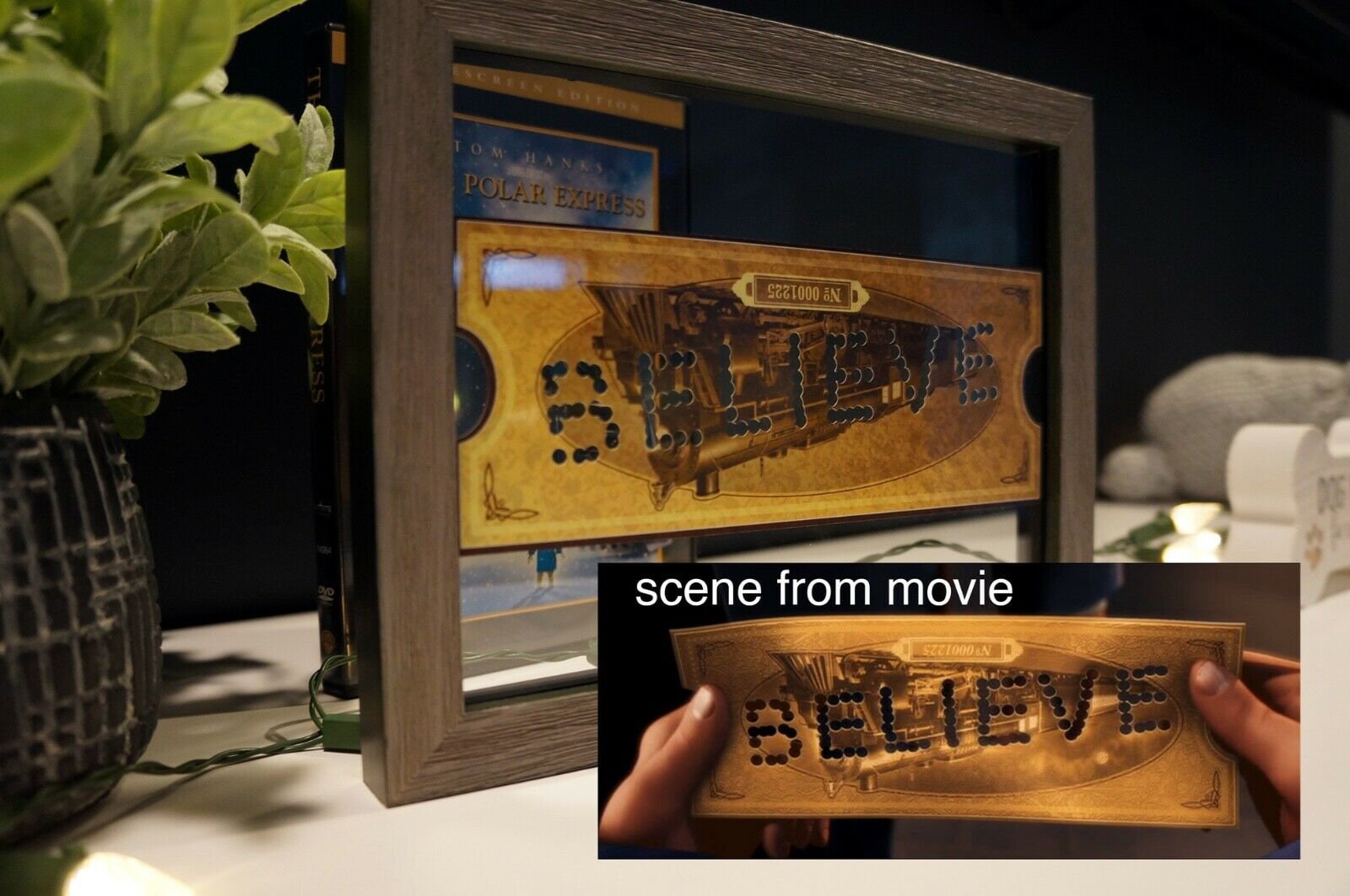 Polar Express BELIEVE Hole Punched Round Trip Train Ticket - Etsy