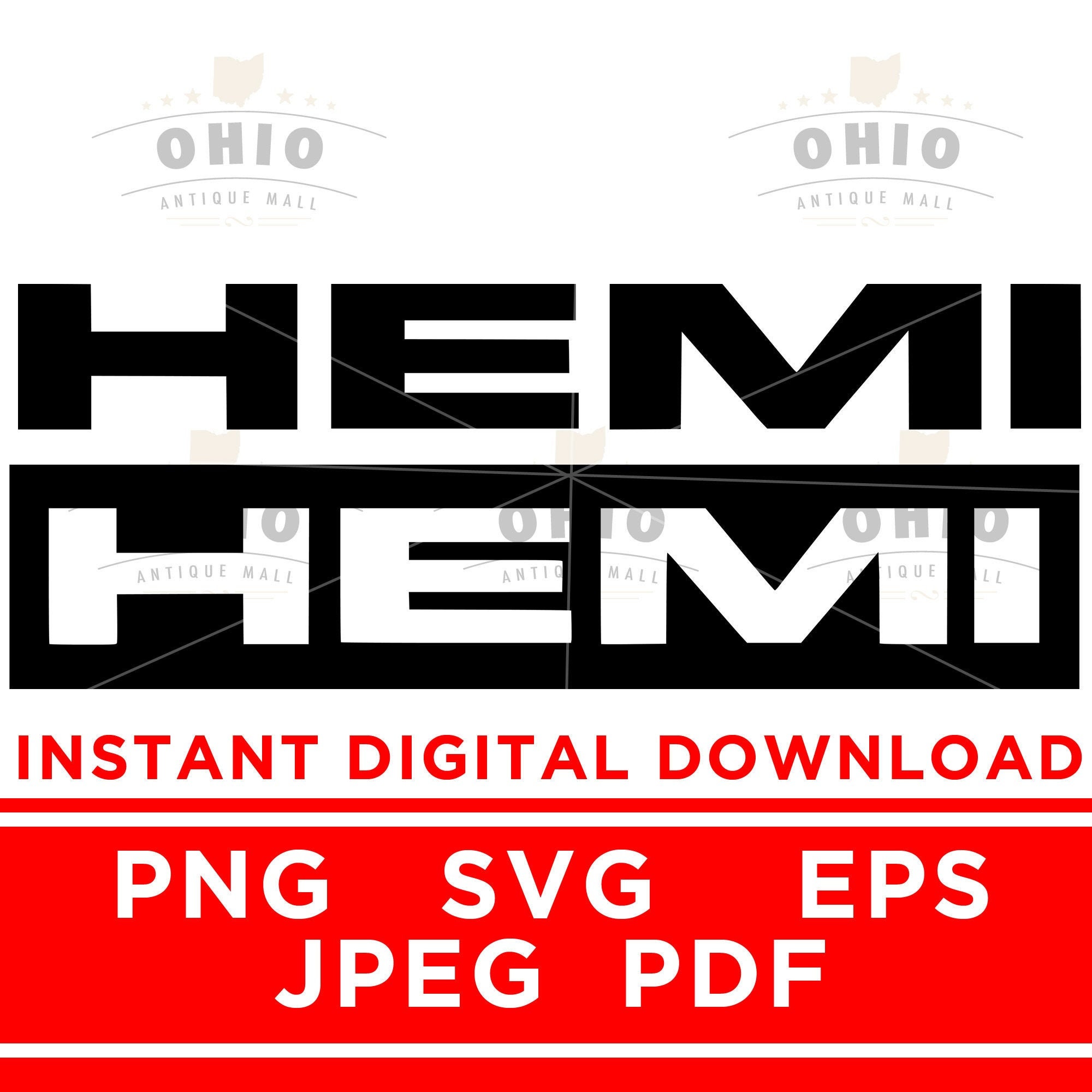 Hemi 2 Versions Brand Logo PNG SVG EPS jpeg pdf use for Cricut ...