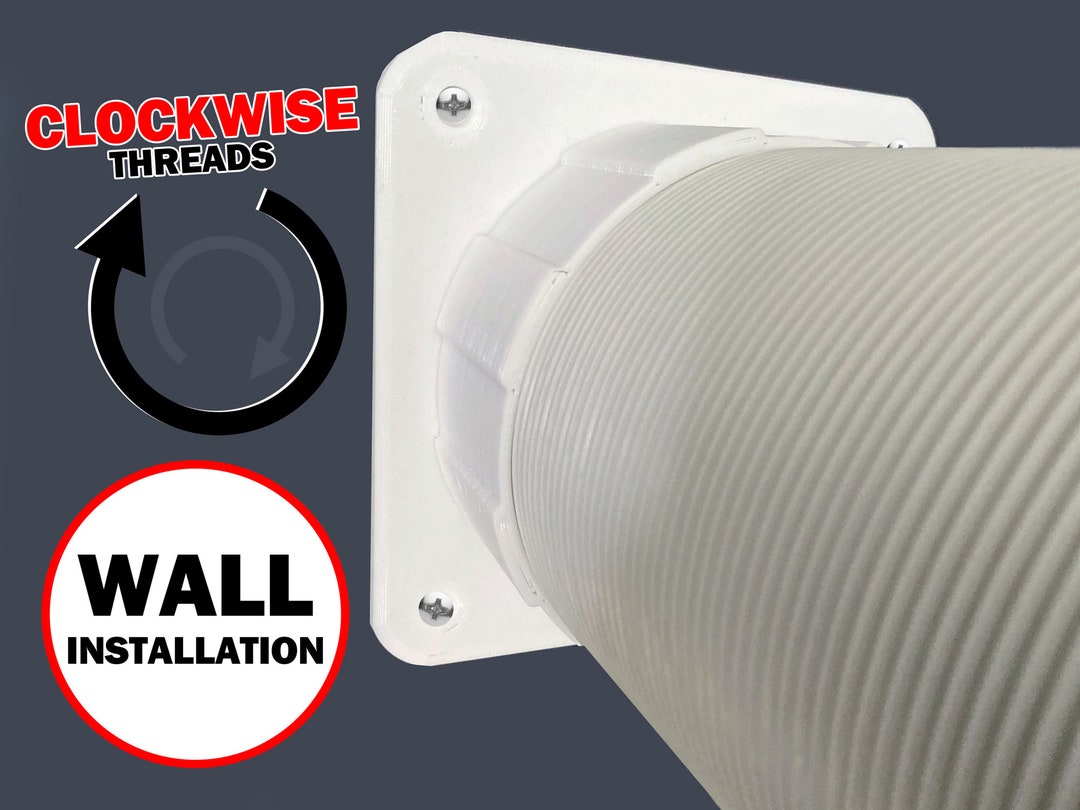 Black and Decker 5 Inch Portable Air Conditioner Exhaust Hose Wall ...