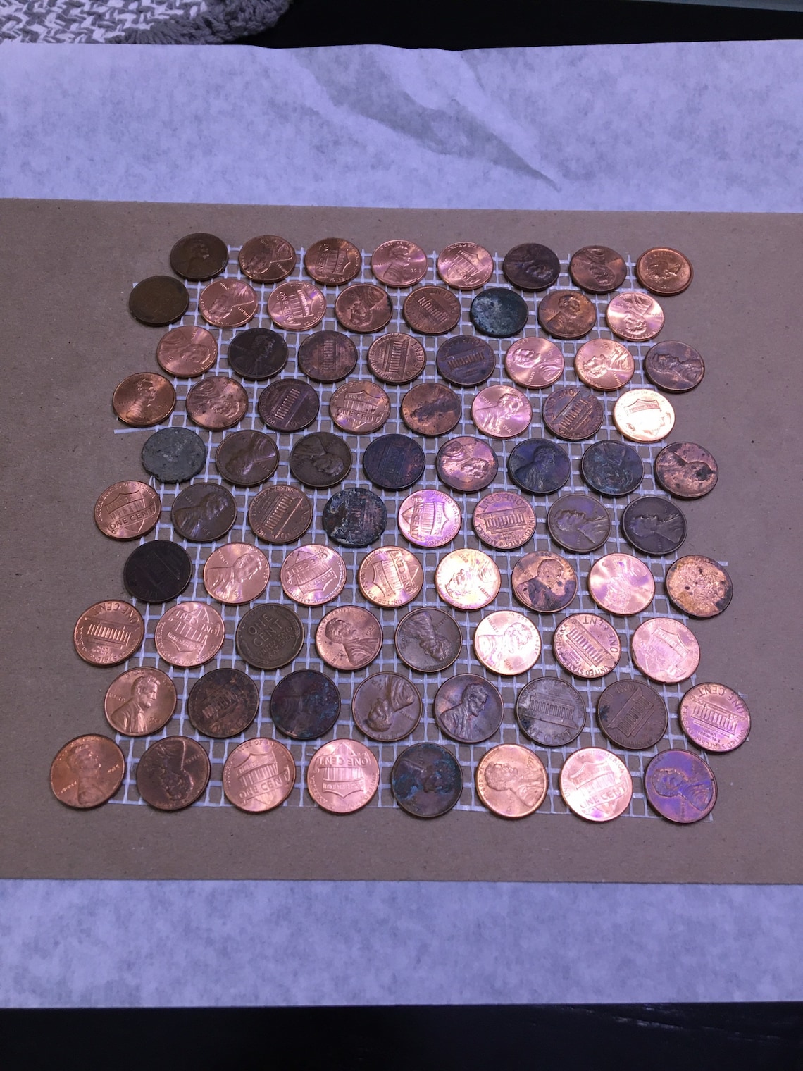Penny Tile Template Jig Real Coins Make Your Own Mosaic Tile Sheets USA ...