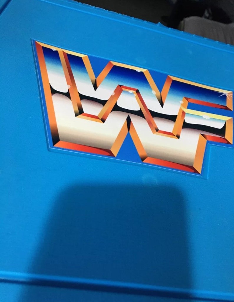 Hasbro WWF WWE Wrestling Ring Decals Stickers Reproduction Center Ring ...