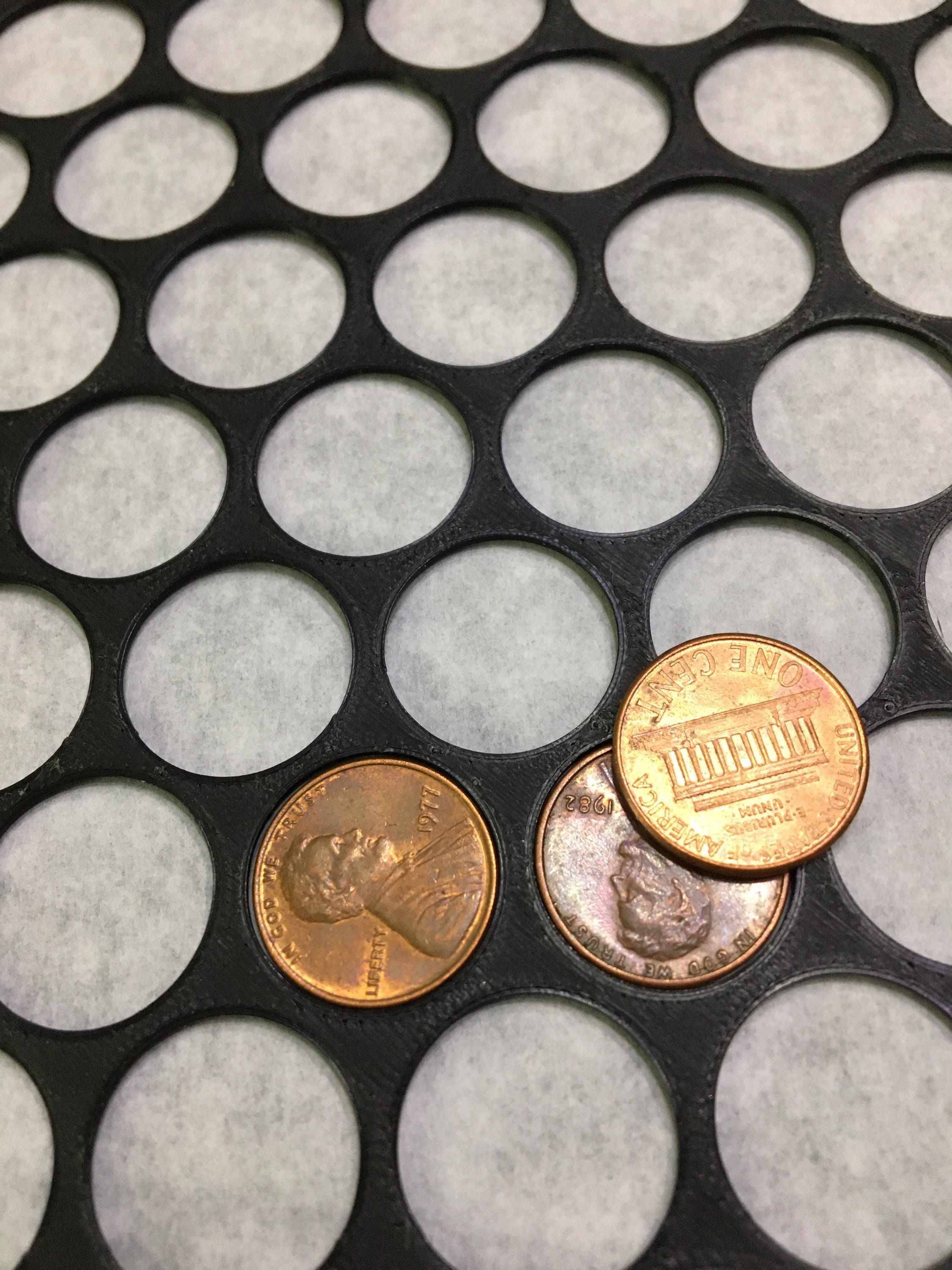 Penny Tile Template Jig Real Coins Make Your Own Mosaic Tile - Etsy