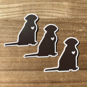 Lab Stickers, Black Lab, Chocolate Lab, Silver Lab, Yellow Lab - Etsy