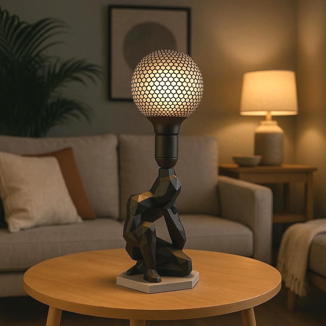 Customizable Thinker Table Lamp – Modern Bedside or Desk Lamp ...