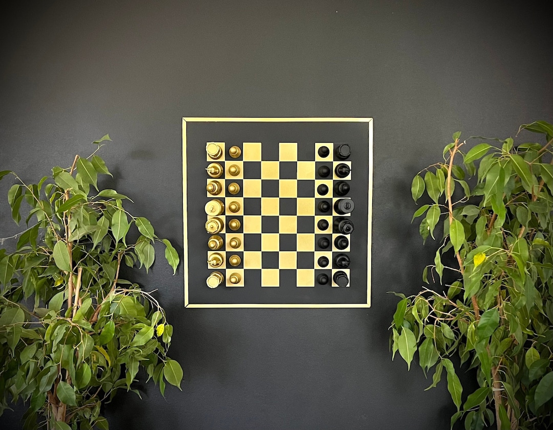 Magnetic Wall Chess Game Removable Chess Board Transport Chess Game ...