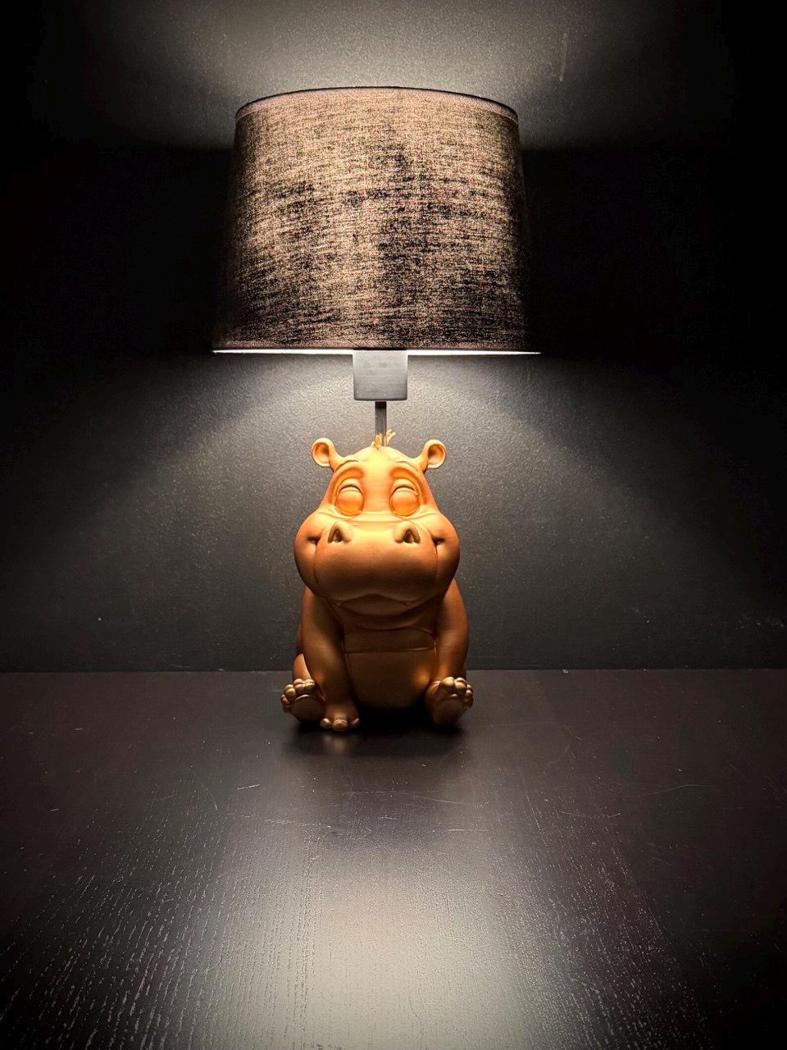 Hippo Design Lamp – Modern Animal Table Lamp – Unique 3D Printed Light ...