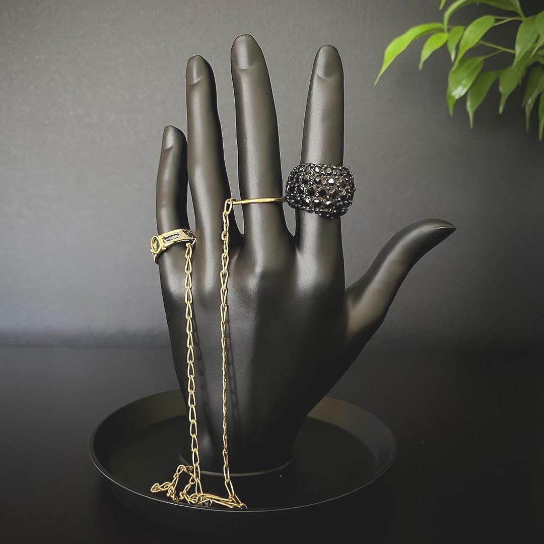 Personalized Hand Jewelry Holder – Eco-friendly Ring Dish – Bangle ...