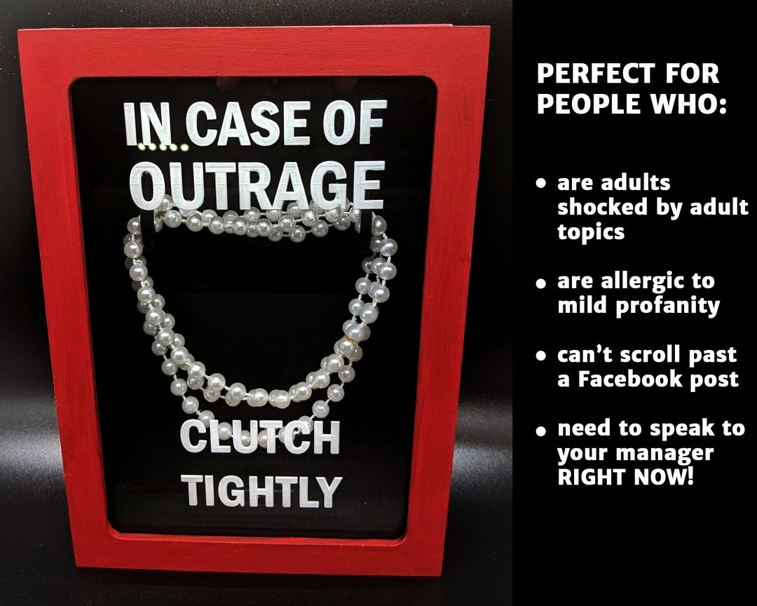Outrage Emergency Funny Novelty Sign for the Easily Offended - Etsy