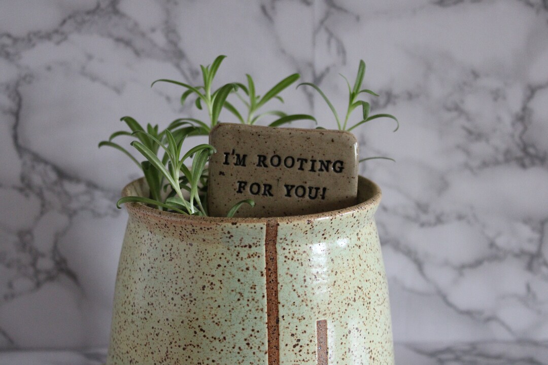 Encouraging Plant Sign, Funny Plant Signs, Plant Speech Bubble Decor ...
