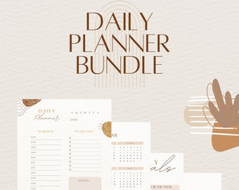 Weekly Planner Printable, Instant Download, Simple Rustic Boho Planner ...
