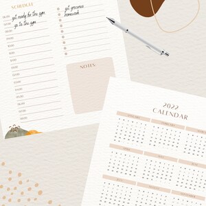 Boho Printable Daily Planner Bundle - Etsy