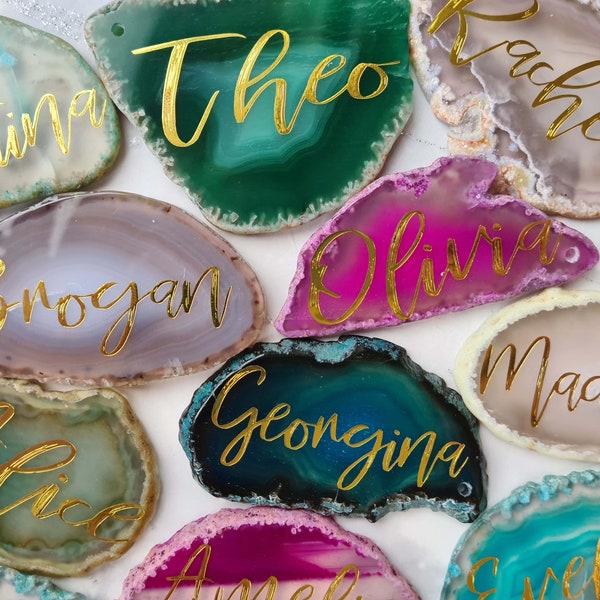 Agate Place Card - Etsy