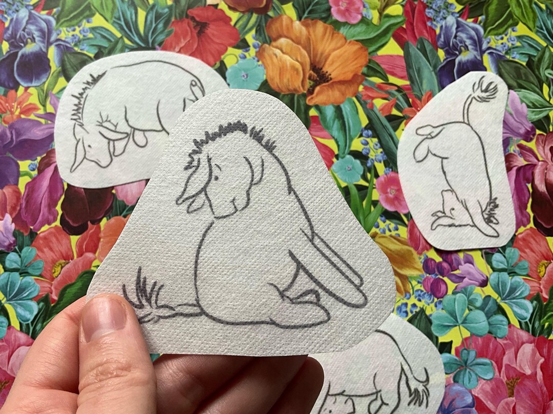 Eeyore’s Tail, Winnie the Pooh STICK & STITCH Embroidery Patches - 4 ...