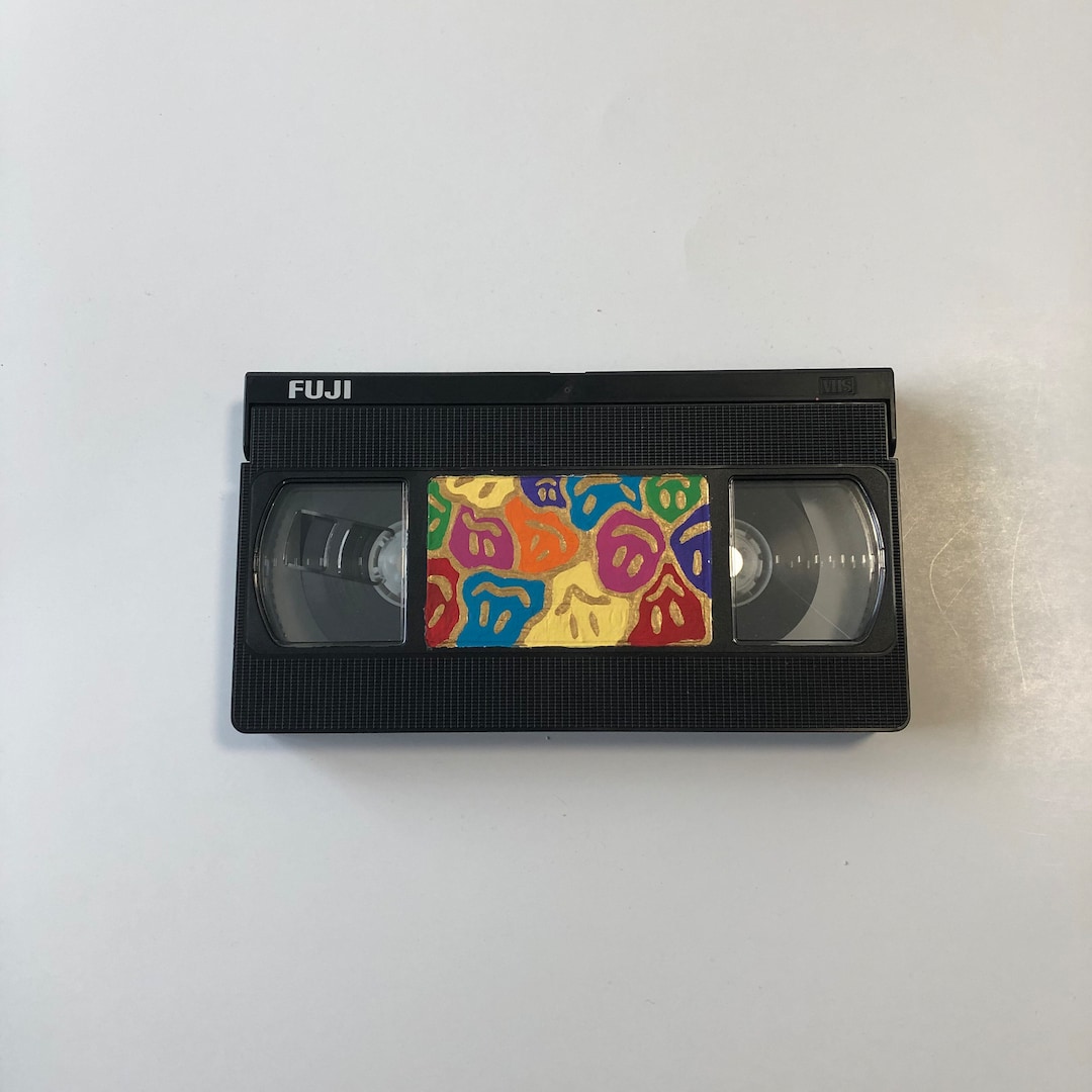 Groovy Smiley Face Painted Vintage VHS Tape - Etsy