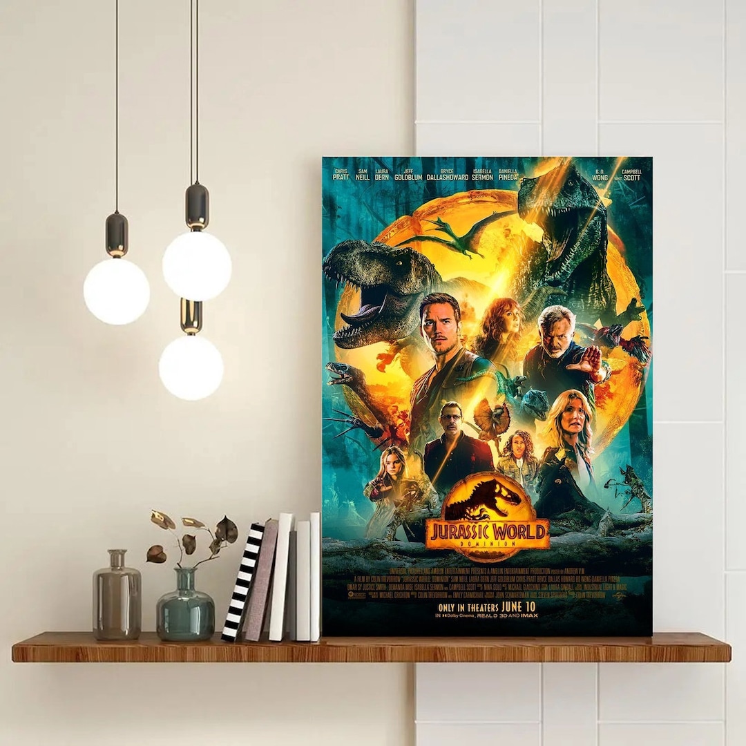 Jurassic World Poster, Prints Wall Art Canvas Home Decor no Frame - Etsy