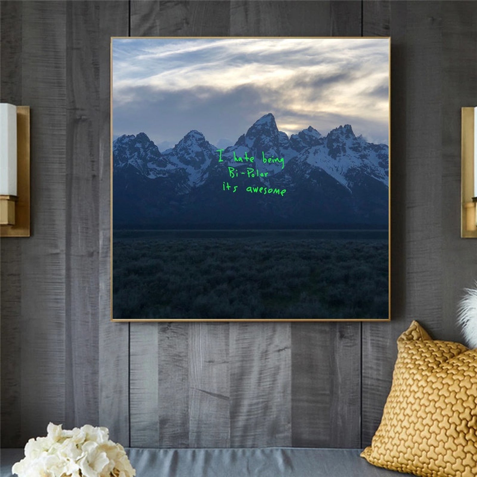 Kanye West YE Album Music Poster Cover Canvas Art Home Decor | Etsy