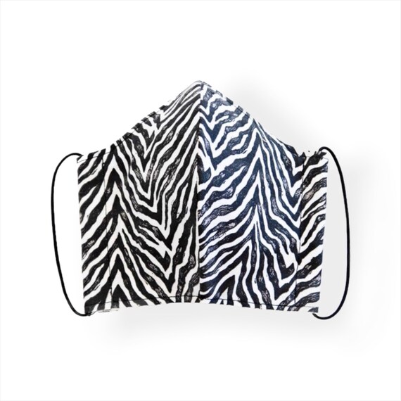 Zebra Pattern Mask Washable Masks Cotton Masks Women's | Etsy
