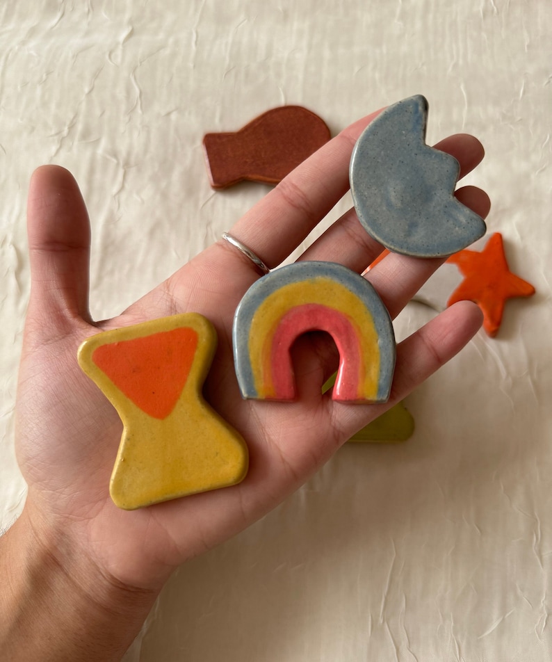 Ceramic Refrigerator Magnets Handmade Magnets Handmade Ceramics Lucky ...