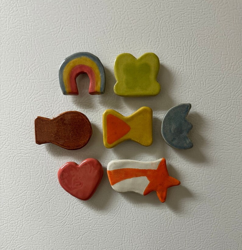 Ceramic Refrigerator Magnets Handmade Magnets Handmade Ceramics Lucky ...