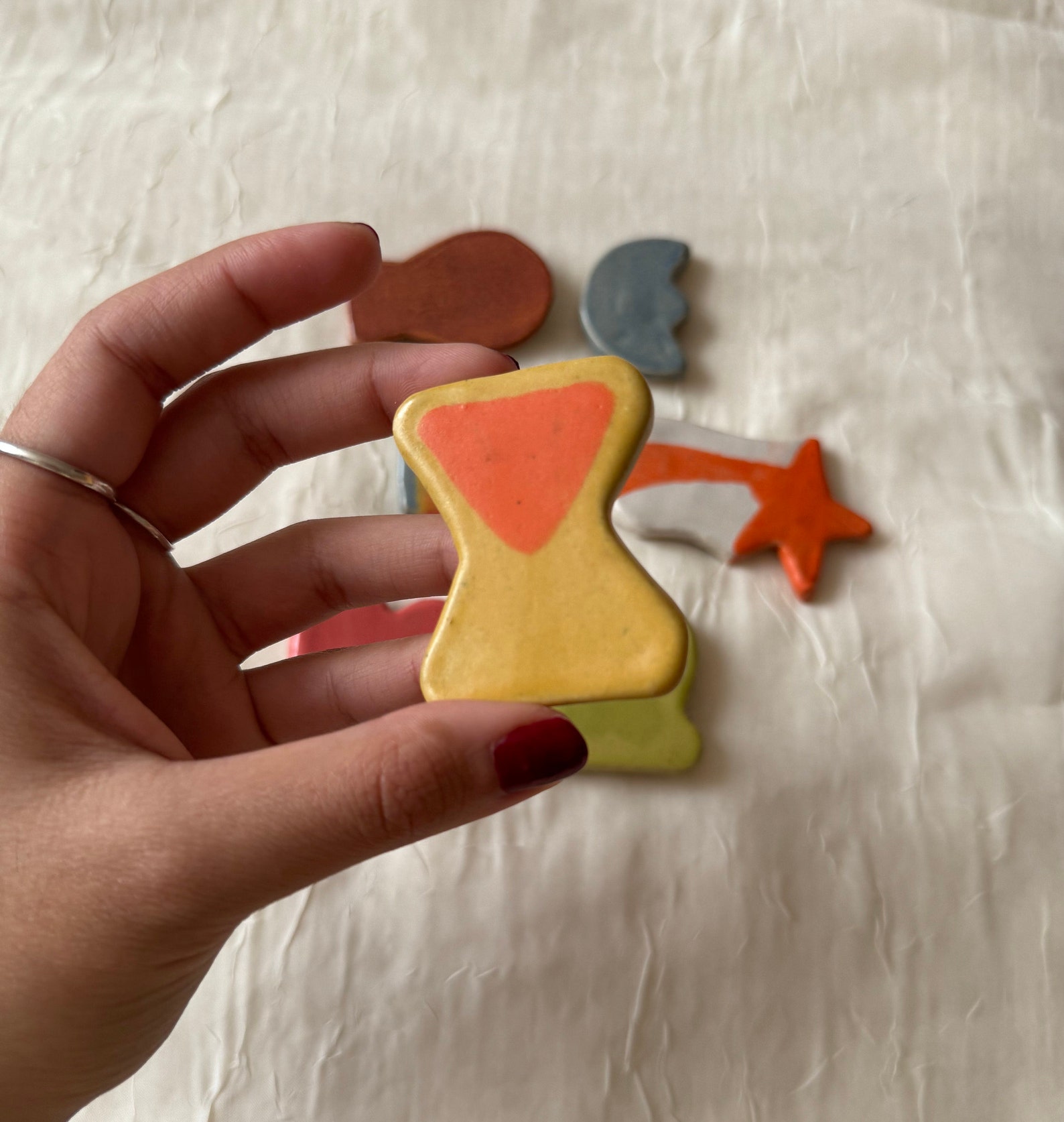 Ceramic Refrigerator Magnets Handmade Magnets Handmade Ceramics Lucky ...