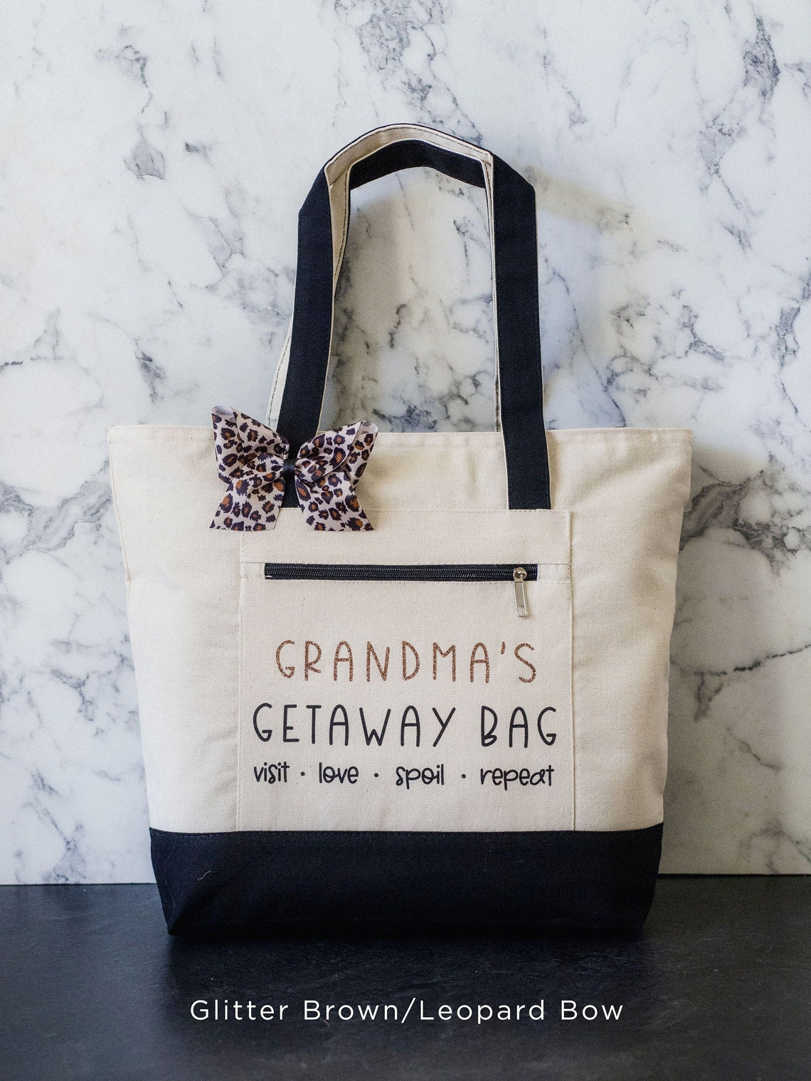 Grandma's Getaway Bag Tote Bag With Zipper Funny - Etsy