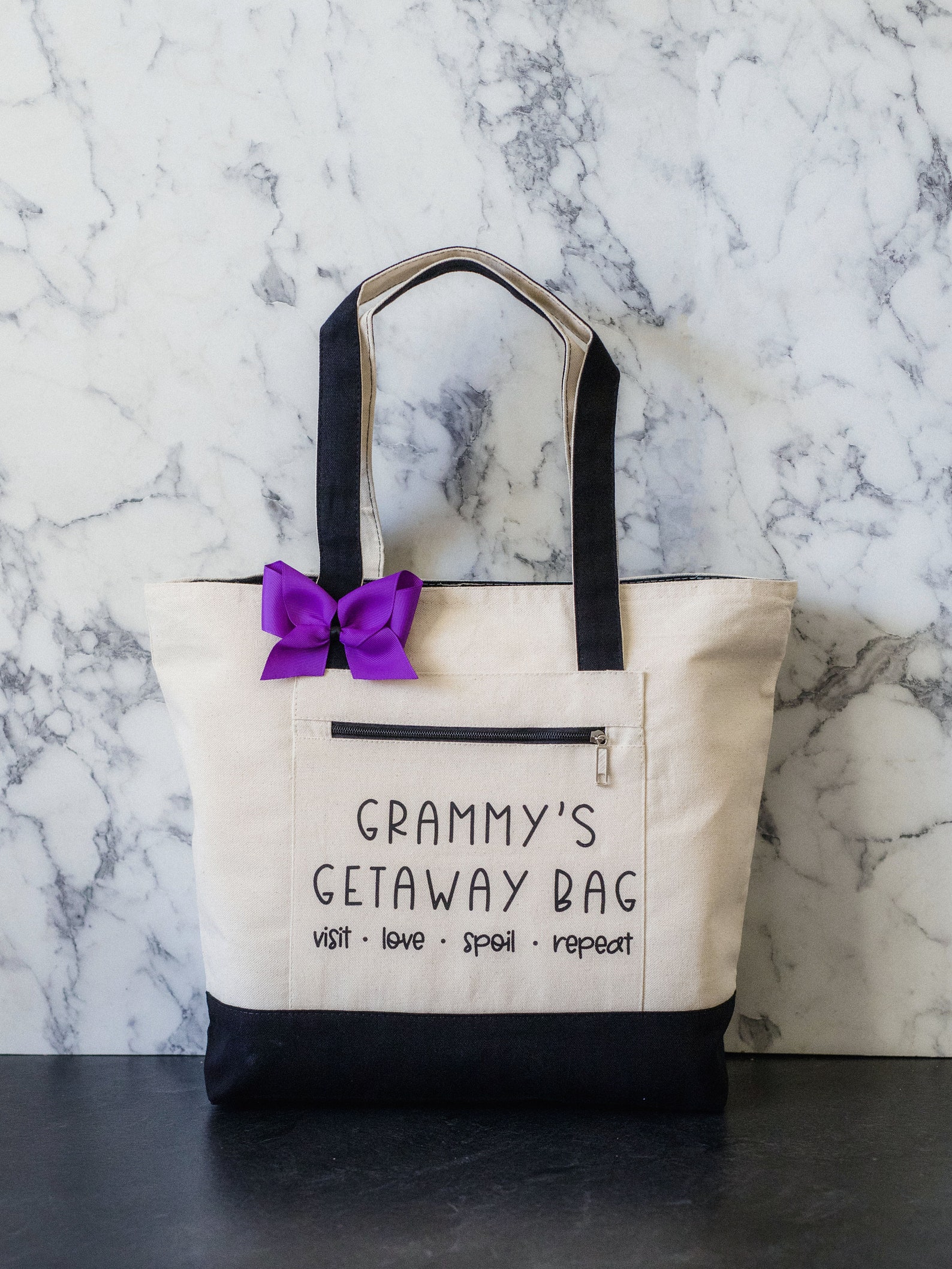 Grammy's Getaway Bag | Tote Bag With Zipper | Funny Grammy Gift ...