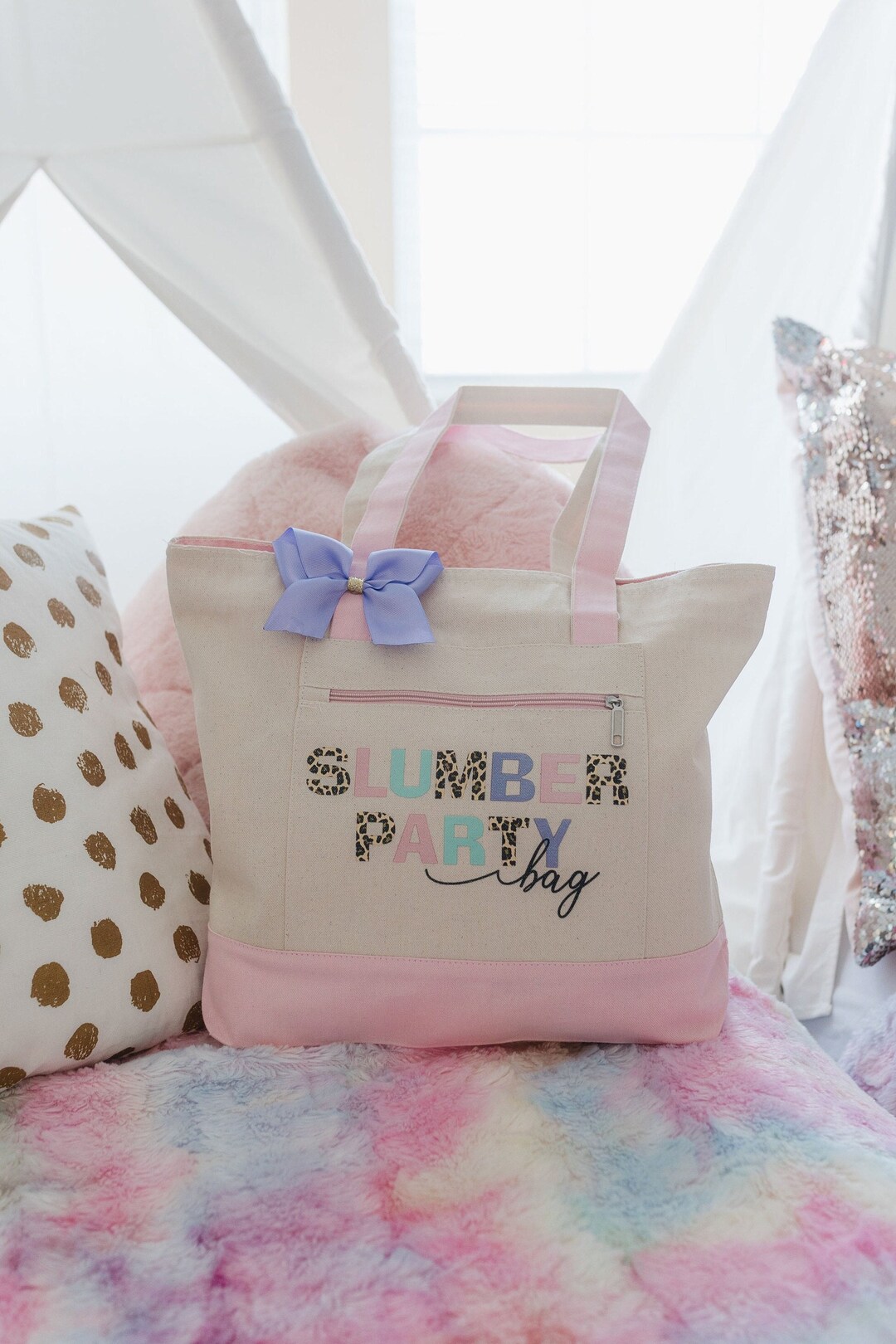 Slumber Party Tote Bag | Sleepover Squad | Sleepover Tote Bag | Girls ...