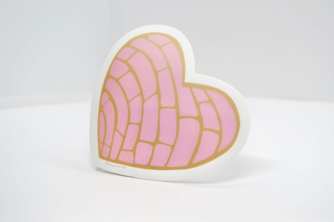 Concha Heart Sticker - Etsy