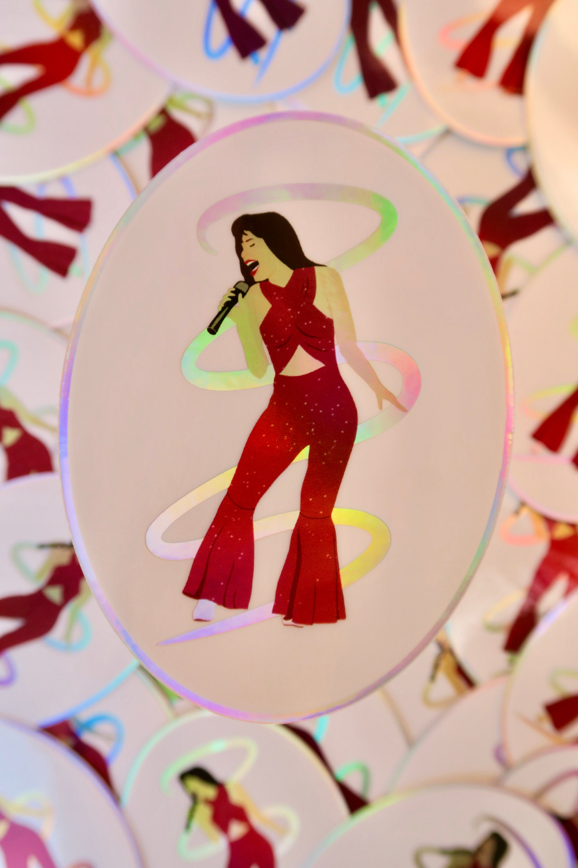 Selena Sticker 2-pack holographic and Matte - Etsy