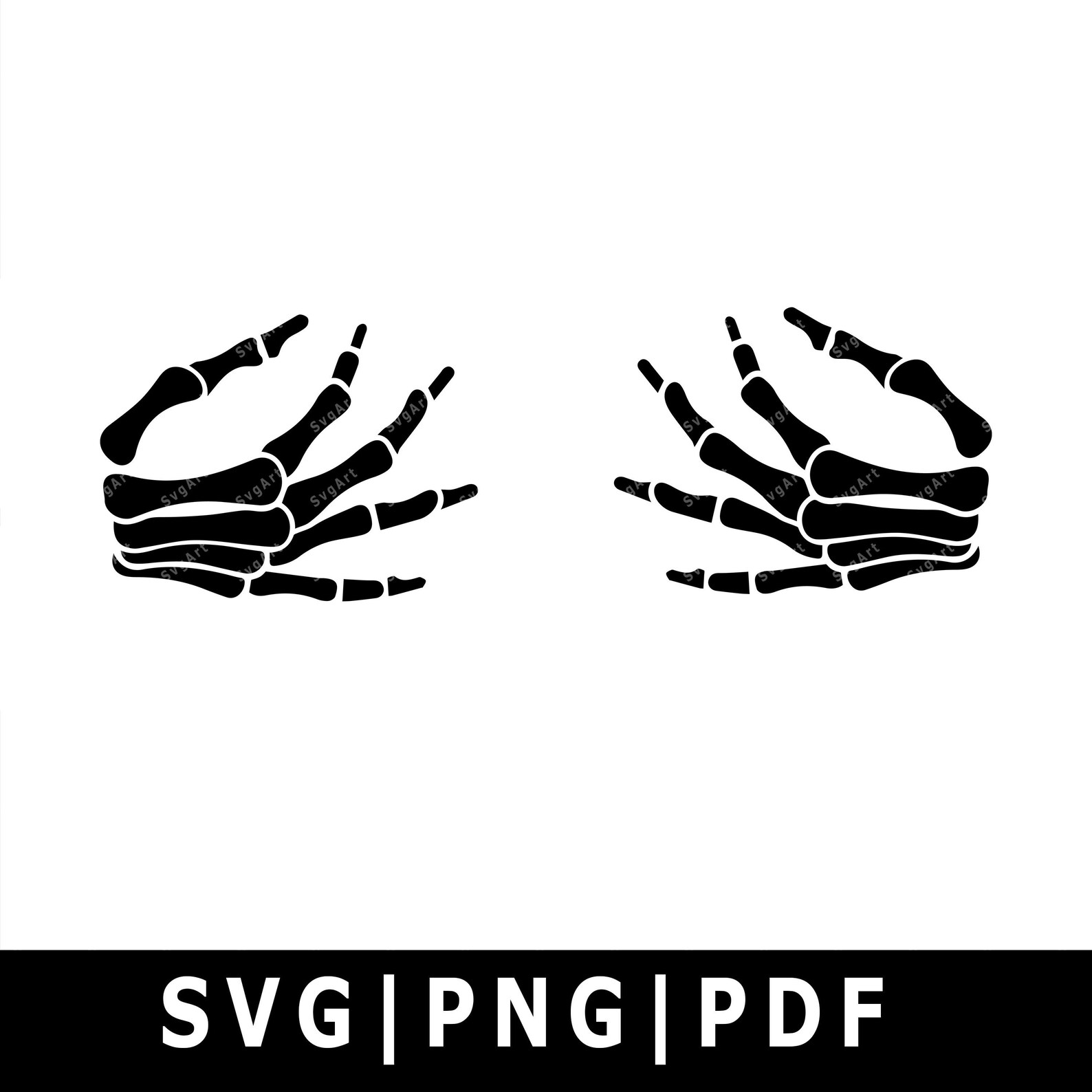 Skeleton Hands SVG PNG PDF Cricut Silhouette Cricut svg | Etsy