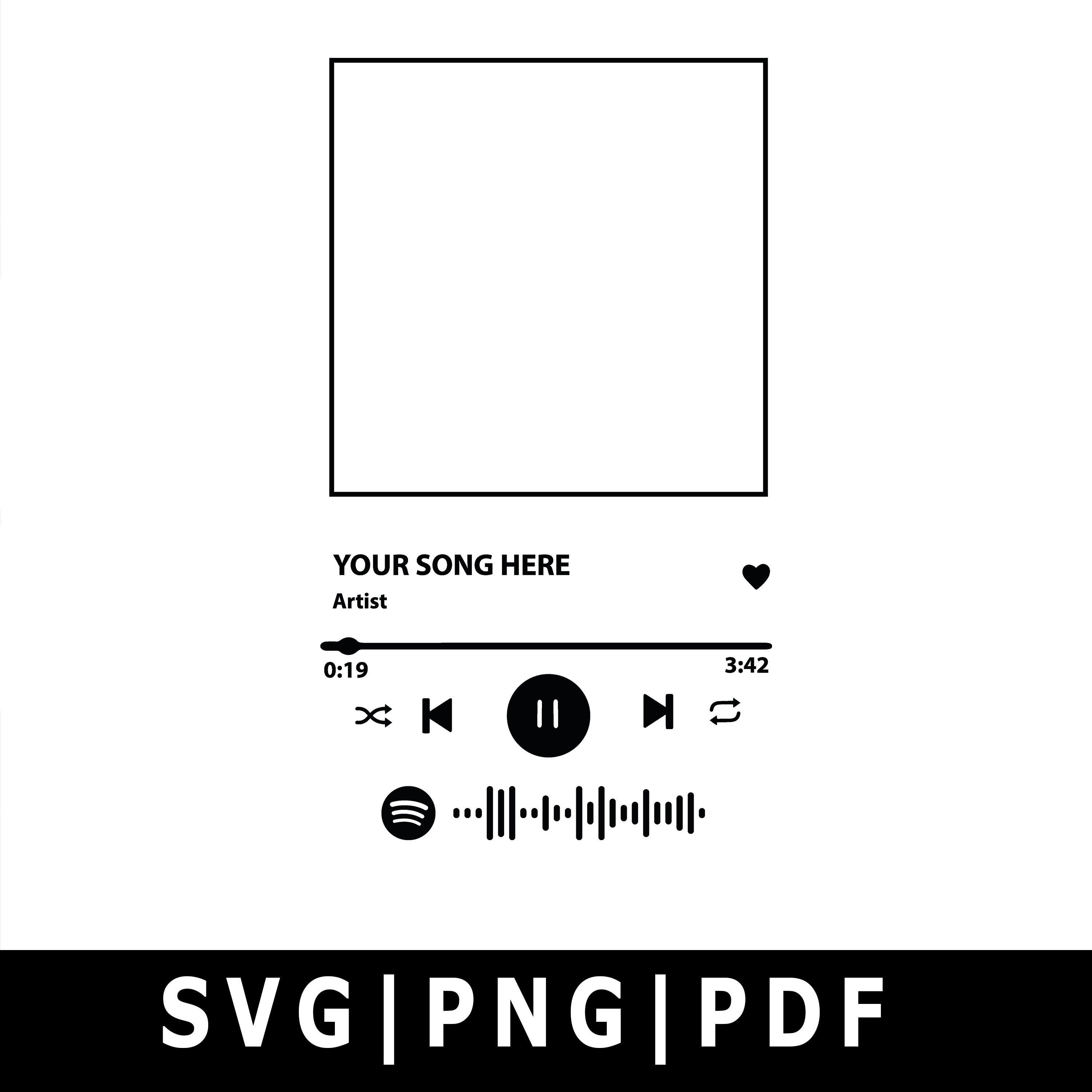 Spotify Template For Cricut SVG