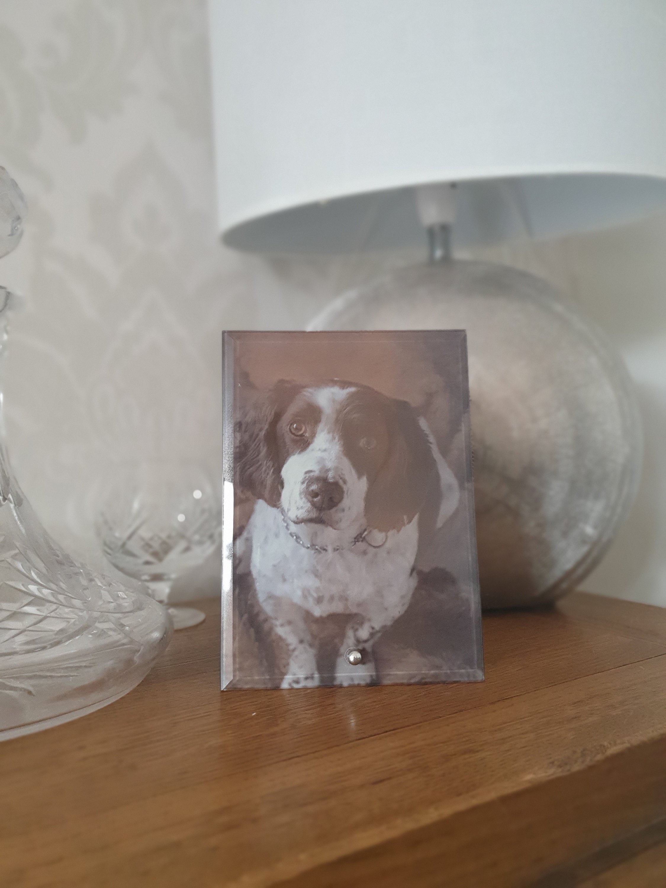 Personalised Photo Block, Personalised Glass Photo Frame, Custom Glass ...